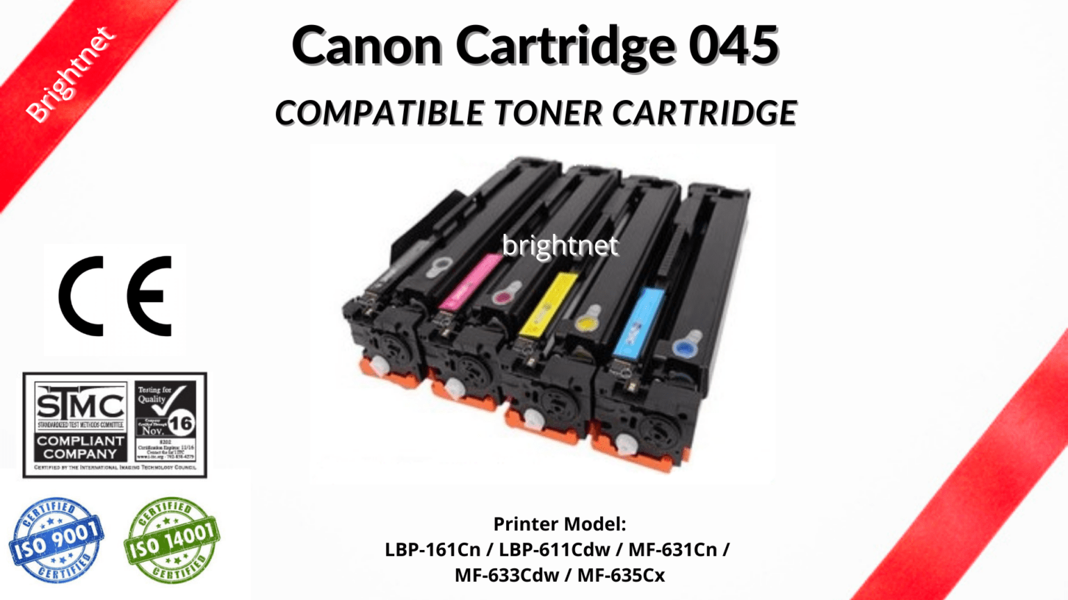 Compatible Canon 045 LBP-611cn LBP611cn LBP-613cdw LBP613cdw MF-631Cn ...
