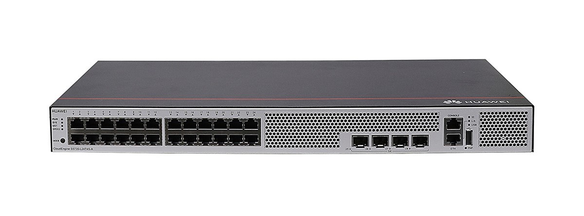 Huawei S5735-L24T4S-A switch with 24 x 10/100/1000Base-T ports, 4 x GE ...